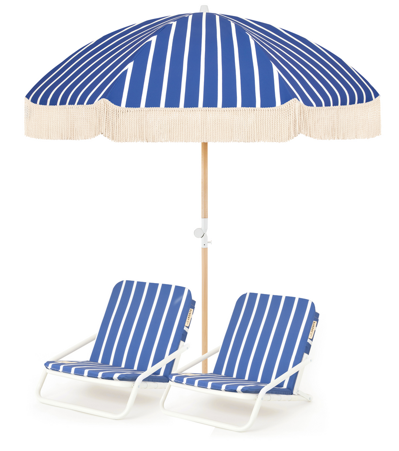 Beach Sets | Matching Beach Umbrella with Beach Chairs | Sunday Supply Co.